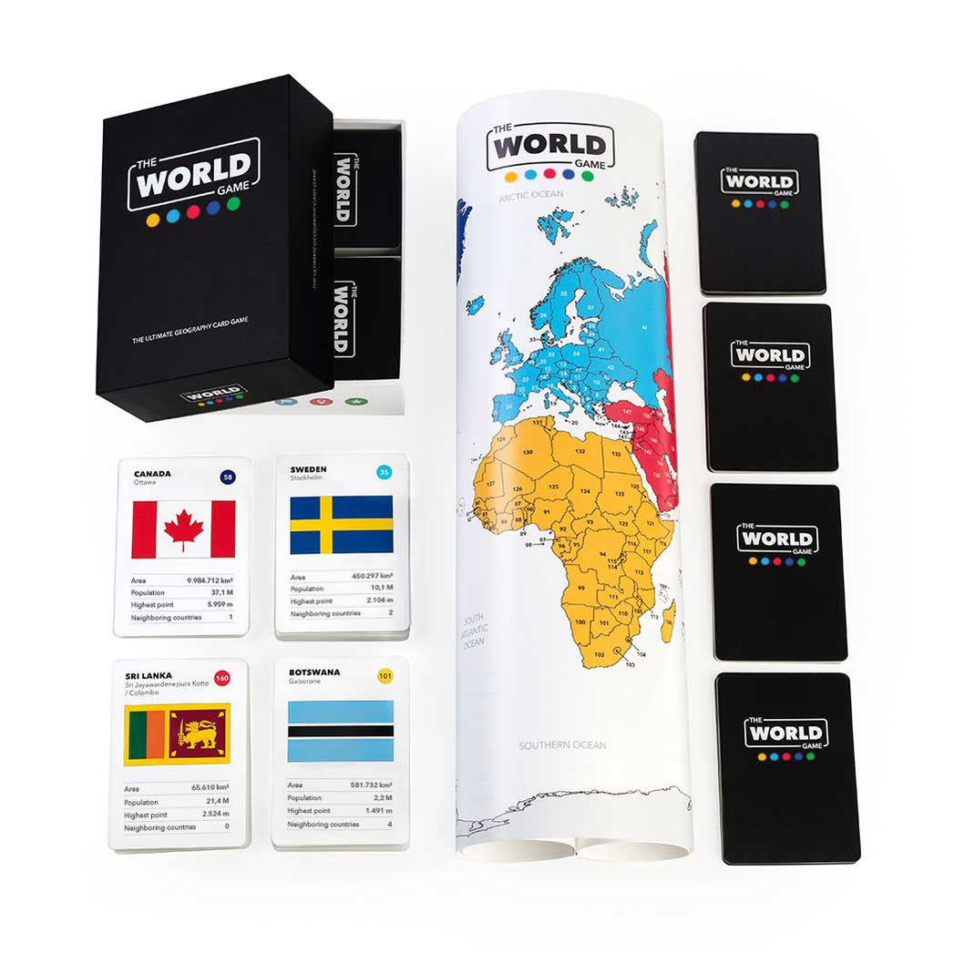 Ultimate Geography Card Game | Fun & Educational for All - The World Game